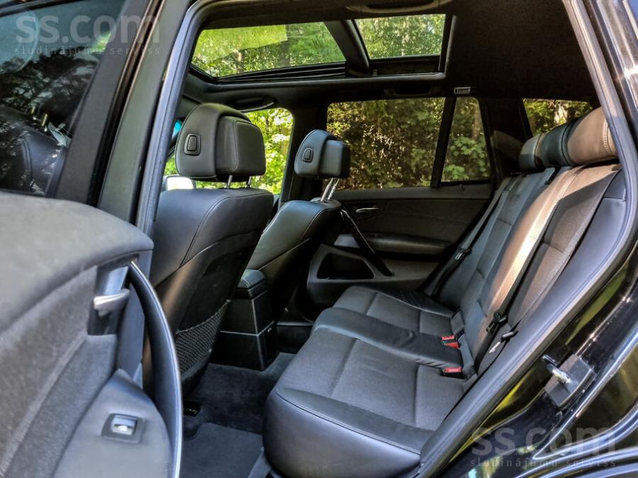 Black BMW X3 2009 in Riga, with an engine capacity of 2.00 L and mileage of 307 thousand km for 5999 €, photo 24 on AUTOMOTO.COM.LV