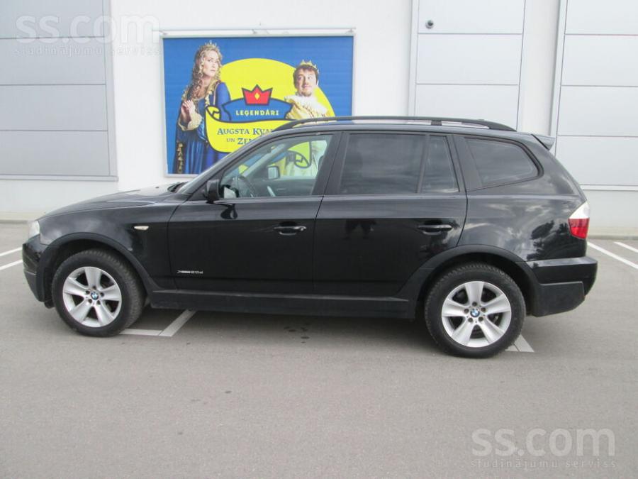 Black BMW X3 2009 in Riga, with an engine capacity of 2.00 L and mileage of 289 thousand km for 4399 €, photo 3 on AUTOMOTO.COM.LV