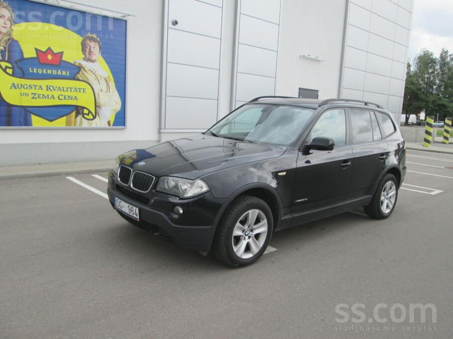 Black BMW X3 2009 in Riga, with an engine capacity of 2.00 L and mileage of 289 thousand km for 4399 €, photo 5 on AUTOMOTO.COM.LV