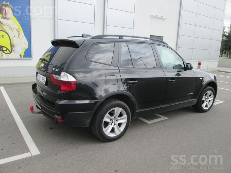 Black BMW X3 2009 in Riga, with an engine capacity of 2.00 L and mileage of 289 thousand km for 4399 €, photo 7 on AUTOMOTO.COM.LV