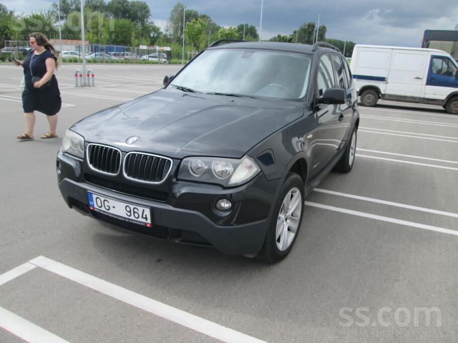 Black BMW X3 2009 in Riga, with an engine capacity of 2.00 L and mileage of 289 thousand km for 4399 €, photo 10 on AUTOMOTO.COM.LV