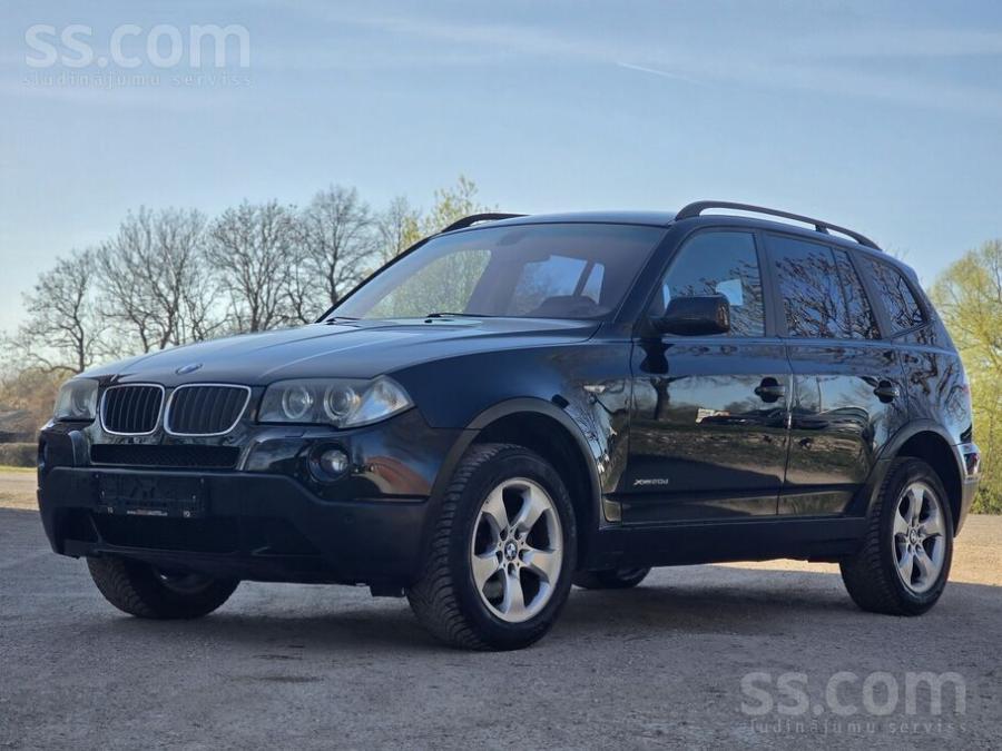 Black BMW X3 2009 in Liepaja, with an engine capacity of 2.00 L and mileage of 258 thousand km for 4900 €, photo 8 on AUTOMOTO.COM.LV