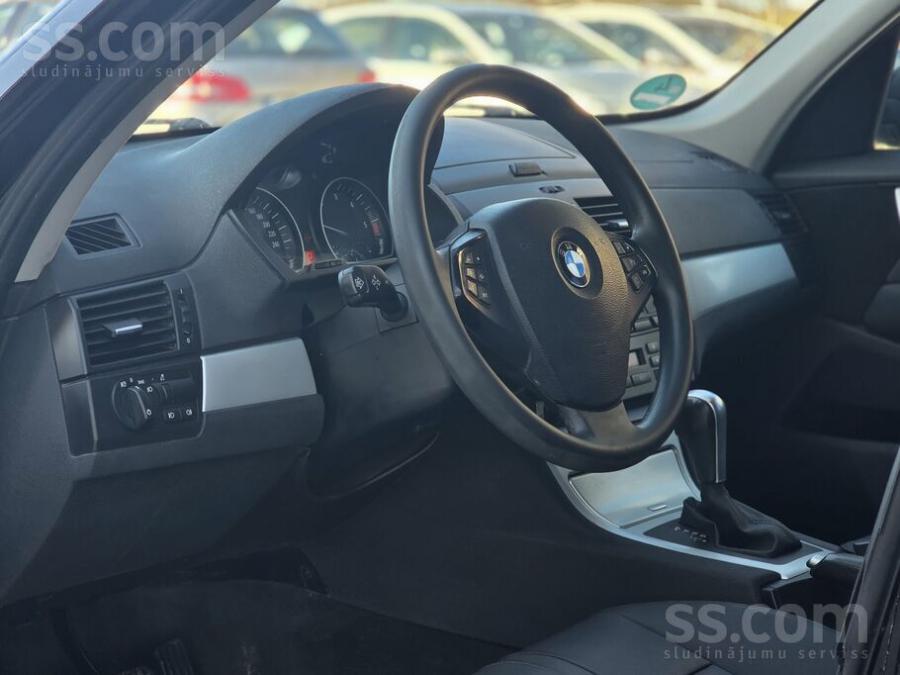 Black BMW X3 2009 in Liepaja, with an engine capacity of 2.00 L and mileage of 258 thousand km for 4900 €, photo 15 on AUTOMOTO.COM.LV