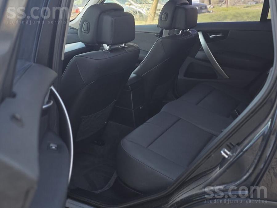 Black BMW X3 2009 in Liepaja, with an engine capacity of 2.00 L and mileage of 258 thousand km for 4900 €, photo 20 on AUTOMOTO.COM.LV