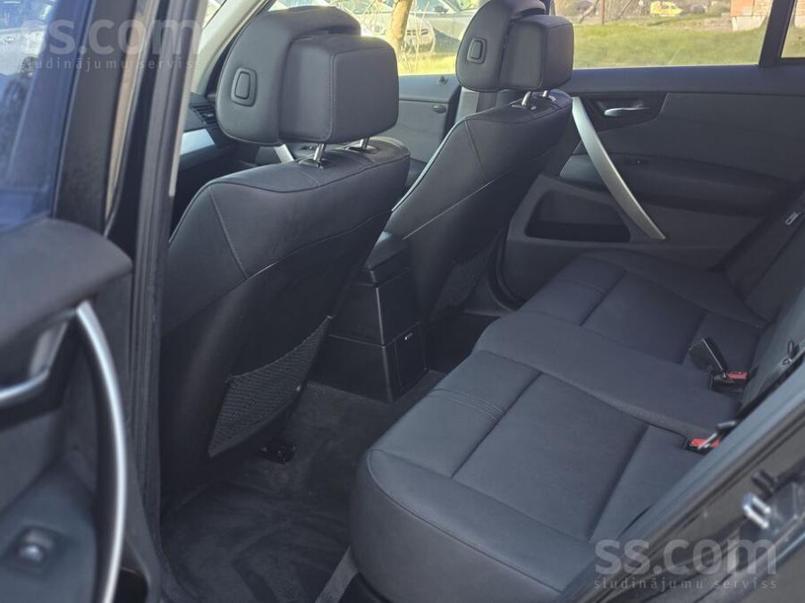 Black BMW X3 2009 in Liepaja, with an engine capacity of 2.00 L and mileage of 258 thousand km for 4900 €, photo 21 on AUTOMOTO.COM.LV