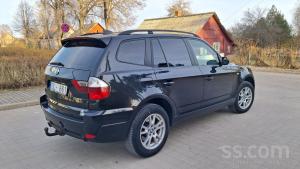 Black BMW X3 2009 in Rezekne, with an engine capacity of 2.00 L and mileage of 0 thousand km for 4700 €, photo 4 on AUTOMOTO.COM.LV