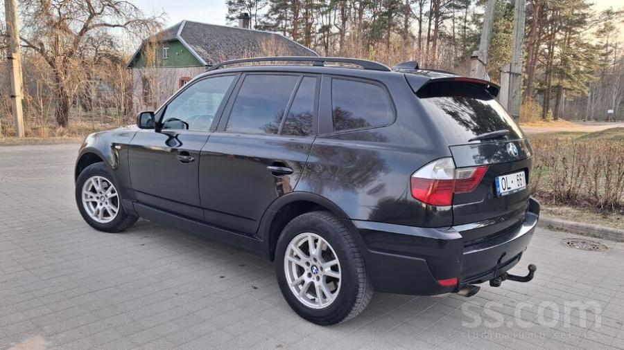 Black BMW X3 2009 in Rezekne, with an engine capacity of 2.00 L and mileage of 0 thousand km for 4700 €, photo 5 on AUTOMOTO.COM.LV