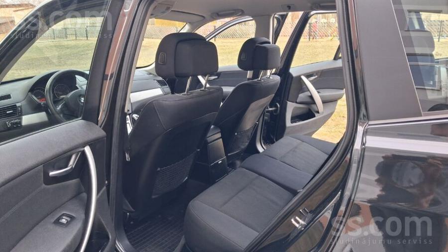 Black BMW X3 2009 in Rezekne, with an engine capacity of 2.00 L and mileage of 0 thousand km for 4700 €, photo 15 on AUTOMOTO.COM.LV