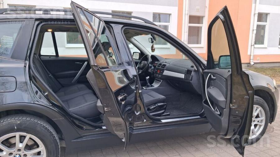 Black BMW X3 2009 in Rezekne, with an engine capacity of 2.00 L and mileage of 0 thousand km for 4700 €, photo 16 on AUTOMOTO.COM.LV