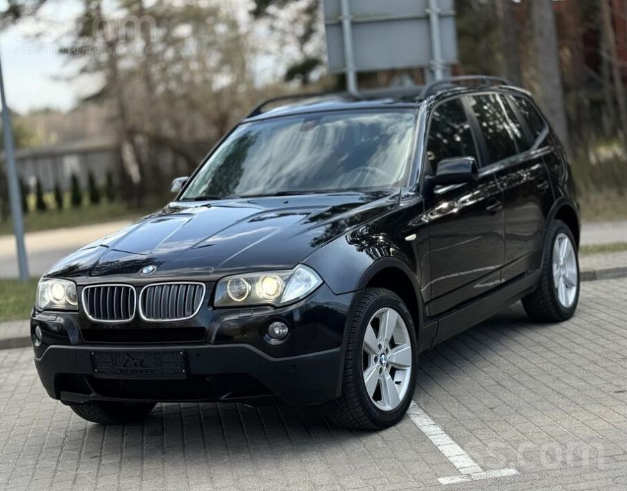Black BMW X3 2009 in Jurmala, with an engine capacity of 2.00 L and mileage of 310 thousand km for 5990 €, photo 1 on AUTOMOTO.COM.LV