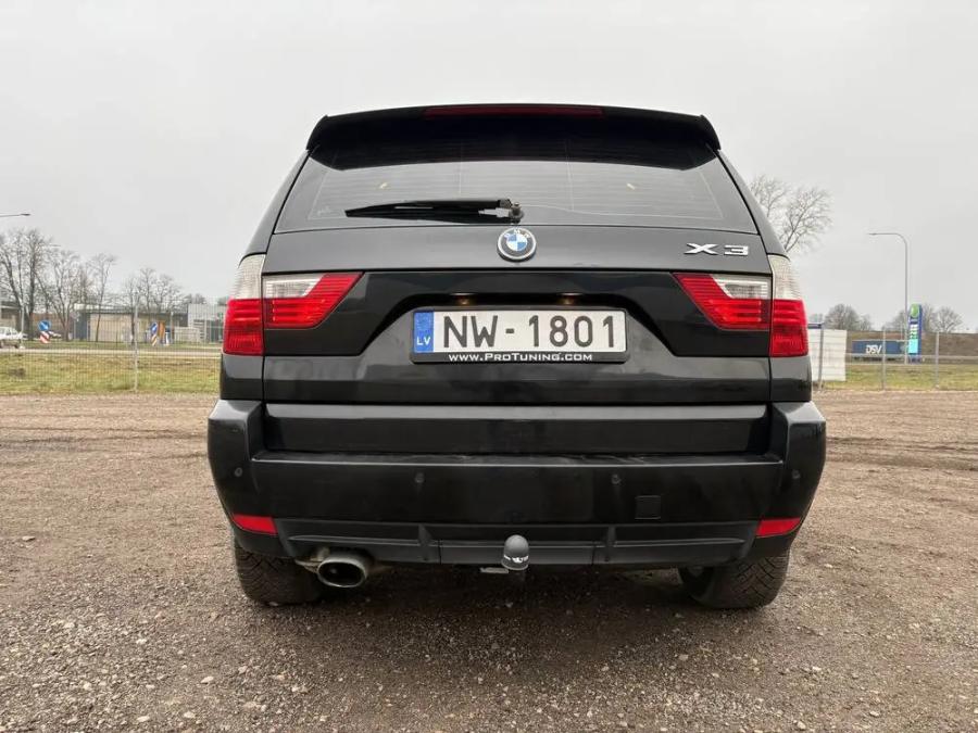 Black BMW X3 2009 in Daugavpils, with an engine capacity of 2.00 L and mileage of 267 thousand km for 5650 €, photo 5 on AUTOMOTO.COM.LV