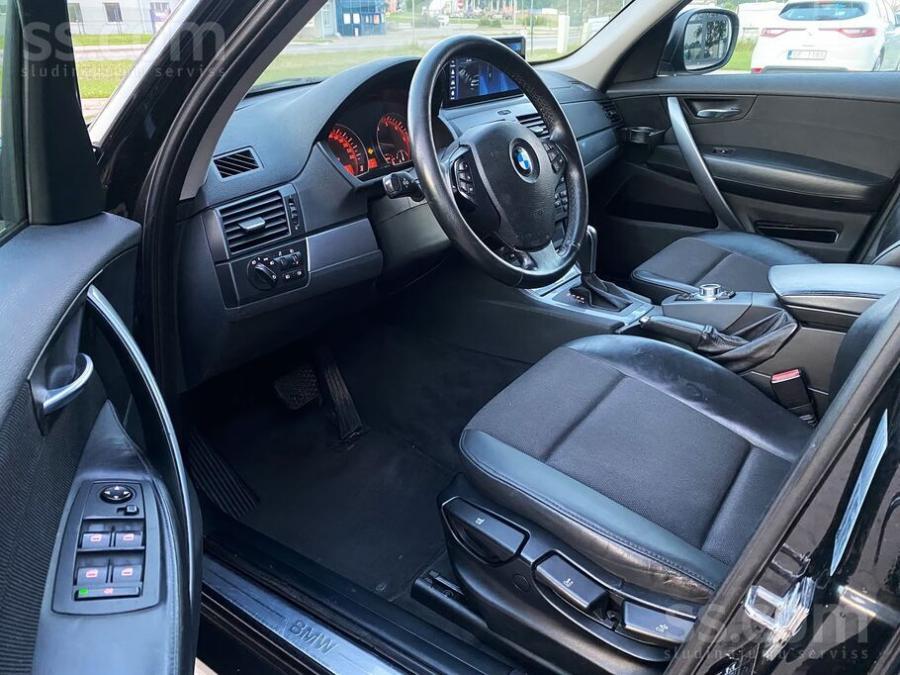 Melns BMW X3 2009 Cēsis, ar dzinēja tilpumu 2.00 L un nobraukumu 292 tūkst. km par 6299 €, foto 19 vietnē AUTOMOTO.COM.LV