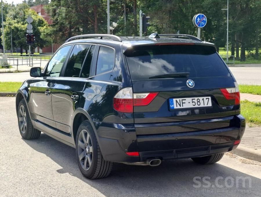 Black BMW X3 2009 in Valka, with an engine capacity of 2.00 L and mileage of 324 thousand km for 5750 €, photo 1 on AUTOMOTO.COM.LV