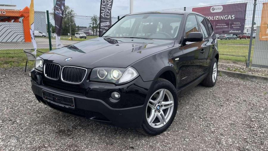 Black BMW X3 2009 in Marijampole, with an engine capacity of 2.00 L and mileage of 261 thousand km for 5190 €, photo 1 on AUTOMOTO.COM.LV