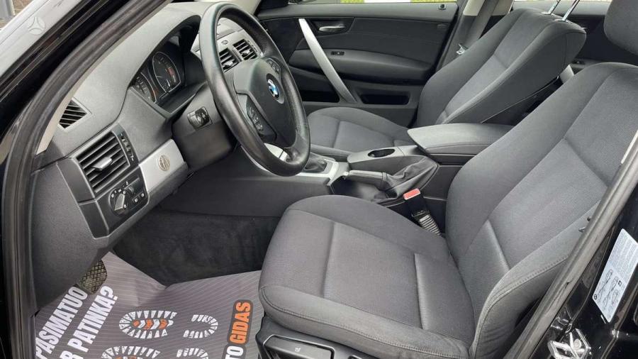 Black BMW X3 2009 in Marijampole, with an engine capacity of 2.00 L and mileage of 261 thousand km for 5190 €, photo 4 on AUTOMOTO.COM.LV