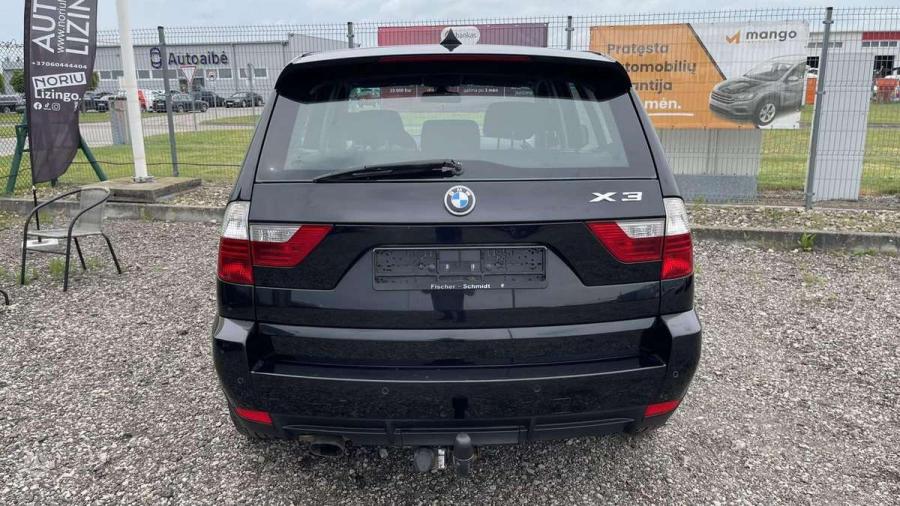 Black BMW X3 2009 in Marijampole, with an engine capacity of 2.00 L and mileage of 261 thousand km for 5190 €, photo 12 on AUTOMOTO.COM.LV