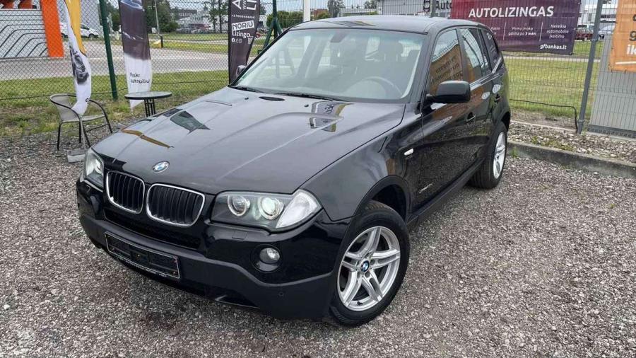 Black BMW X3 2009 in Marijampole, with an engine capacity of 2.00 L and mileage of 261 thousand km for 5190 €, photo 17 on AUTOMOTO.COM.LV
