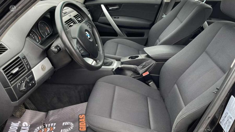 Black BMW X3 2009 in Marijampole, with an engine capacity of 2.00 L and mileage of 261 thousand km for 5190 €, photo 19 on AUTOMOTO.COM.LV