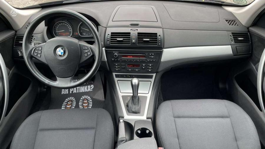 Black BMW X3 2009 in Marijampole, with an engine capacity of 2.00 L and mileage of 261 thousand km for 5190 €, photo 21 on AUTOMOTO.COM.LV