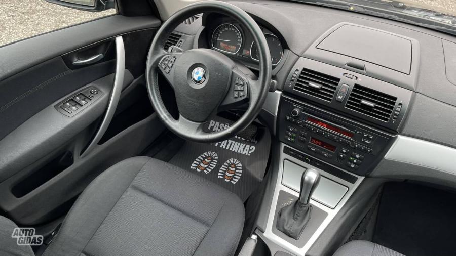 Black BMW X3 2009 in Marijampole, with an engine capacity of 2.00 L and mileage of 261 thousand km for 4990 €, photo 3 on AUTOMOTO.COM.LV