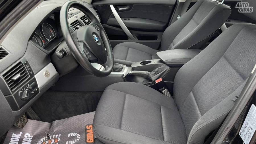 Black BMW X3 2009 in Marijampole, with an engine capacity of 2.00 L and mileage of 261 thousand km for 4990 €, photo 16 on AUTOMOTO.COM.LV