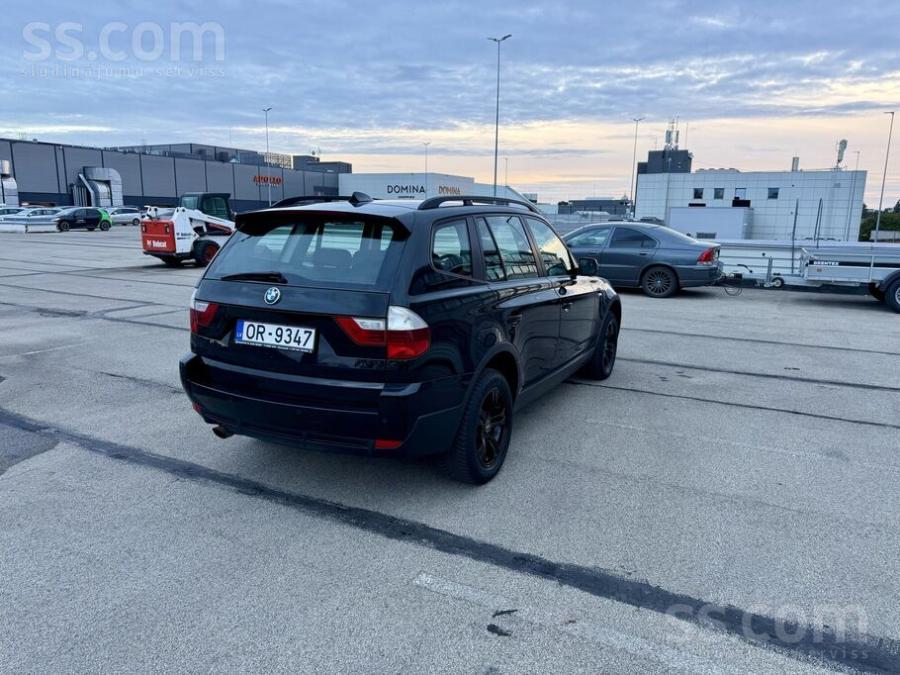 Black BMW X3 2009 in Riga, with an engine capacity of 2.00 L and mileage of 193 thousand km for 5500 €, photo 7 on AUTOMOTO.COM.LV