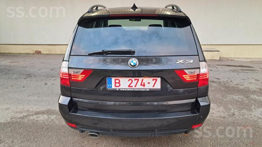 Melns BMW X3 2009 Ogre, ar dzinēja tilpumu 2.00 L un nobraukumu 252 tūkst. km par 5150 €, foto 8 vietnē AUTOMOTO.COM.LV