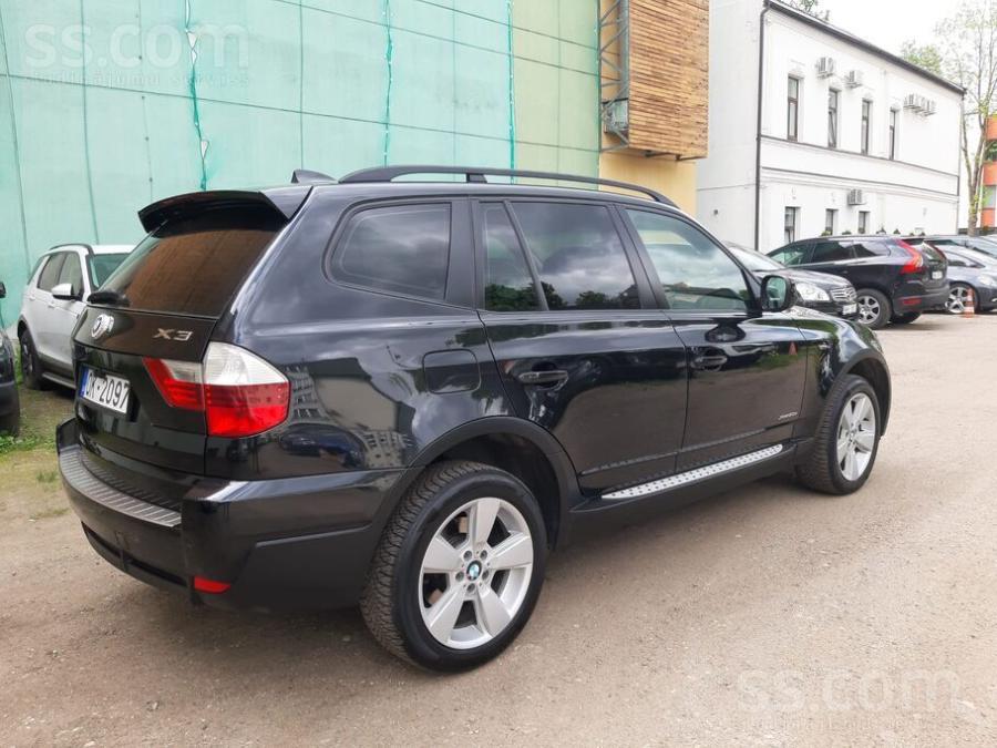 Black BMW X3 2010 in Daugavpils, with an engine capacity of 2.00 L and mileage of 0 thousand km for 7150 €, photo 7 on AUTOMOTO.COM.LV