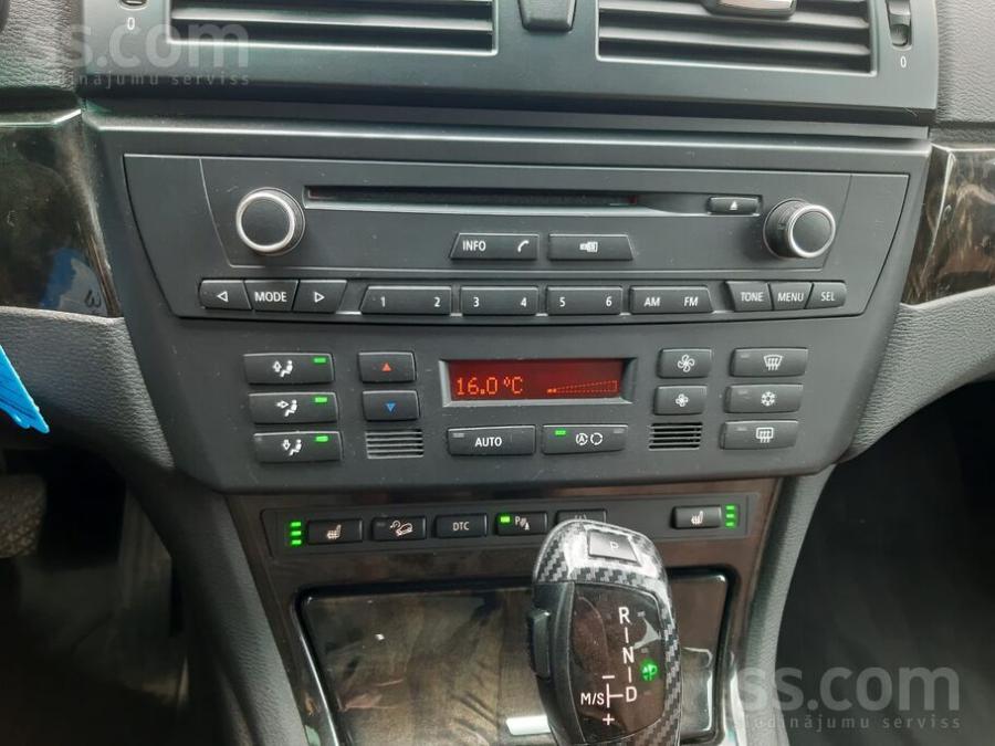 Black BMW X3 2010 in Daugavpils, with an engine capacity of 2.00 L and mileage of 0 thousand km for 7150 €, photo 21 on AUTOMOTO.COM.LV