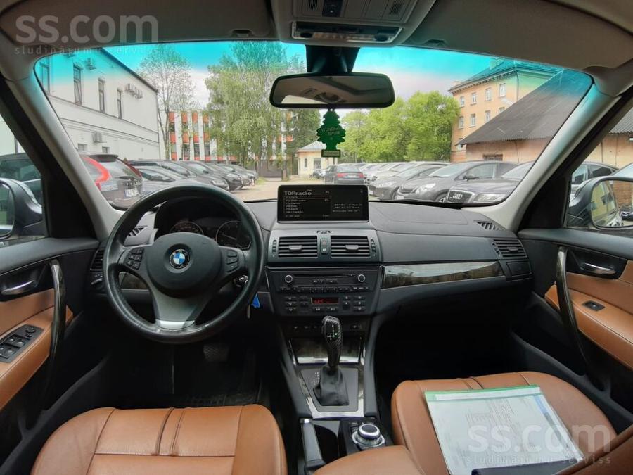 Black BMW X3 2010 in Daugavpils, with an engine capacity of 2.00 L and mileage of 0 thousand km for 7150 €, photo 25 on AUTOMOTO.COM.LV