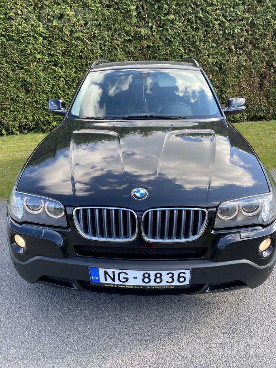 Black BMW X3 2010 in Riga, with an engine capacity of 2.00 L and mileage of 213 thousand km for 7650 €, photo 1 on AUTOMOTO.COM.LV