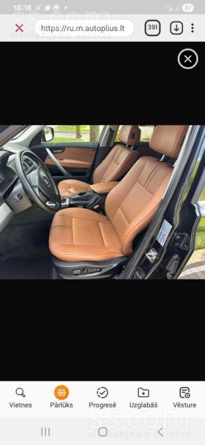 Melns BMW X3 2010 Rīga, ar dzinēja tilpumu 3.00 L un nobraukumu 273 tūkst. km par 6900 €, foto 10 vietnē AUTOMOTO.COM.LV