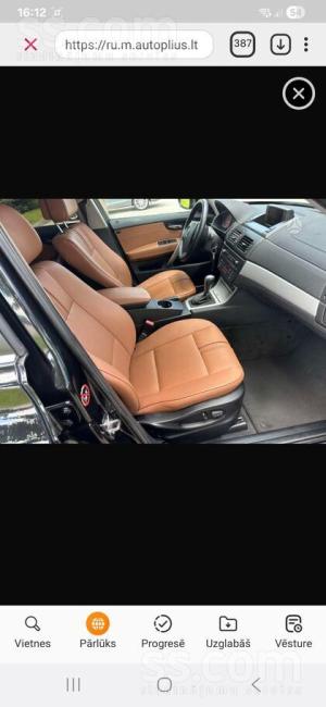 Melns BMW X3 2010 Rīga, ar dzinēja tilpumu 3.00 L un nobraukumu 273 tūkst. km par 6900 €, foto 11 vietnē AUTOMOTO.COM.LV