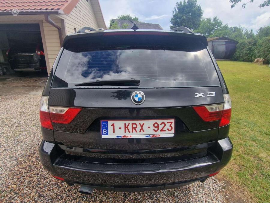 Black BMW X3 2010 in Ukmerge, with an engine capacity of 2.00 L and mileage of 249 thousand km for 4450 €, photo 6 on AUTOMOTO.COM.LV