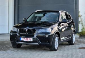 Melns BMW X3 2010 Viļņa, ar dzinēja tilpumu 2.00 L un nobraukumu 298 tūkst. km par 8850 €, foto  vietnē AUTOMOTO.COM.LV