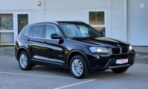 Black BMW X3 2010 in Vilnius, with an engine capacity of 2.00 L and mileage of 298 thousand km for 8850 €, photo 7 on AUTOMOTO.COM.LV