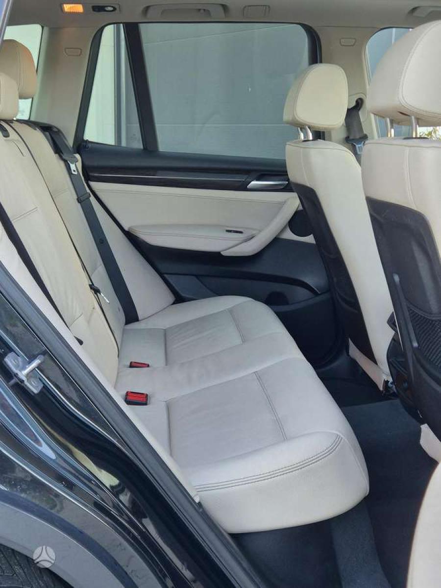 Black BMW X3 2010 in Vilnius, with an engine capacity of 2.00 L and mileage of 298 thousand km for 8850 €, photo 13 on AUTOMOTO.COM.LV