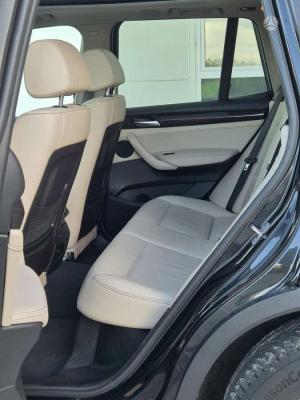 Black BMW X3 2010 in Vilnius, with an engine capacity of 2.00 L and mileage of 298 thousand km for 8850 €, photo 14 on AUTOMOTO.COM.LV