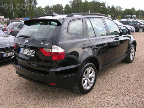 Black BMW X3 2010 in Riga, with an engine capacity of 2.00 L and mileage of 0 thousand km for 6550 €, photo 4 on AUTOMOTO.COM.LV