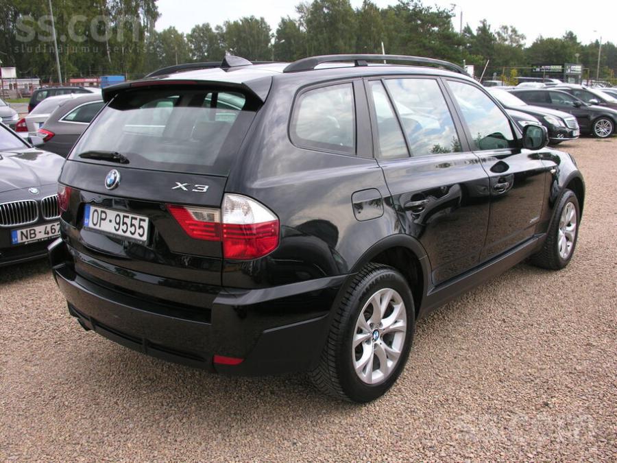 Black BMW X3 2010 in Riga, with an engine capacity of 2.00 L and mileage of 0 thousand km for 6550 €, photo 4 on AUTOMOTO.COM.LV