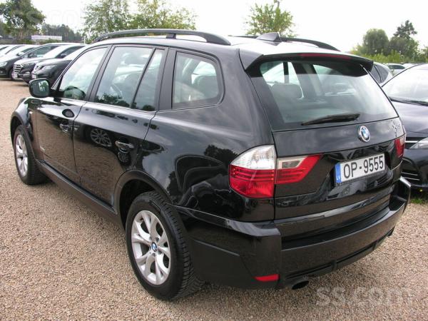 Black BMW X3 2010 in Riga, with an engine capacity of 2.00 L and mileage of 0 thousand km for 6550 €, photo 5 on AUTOMOTO.COM.LV