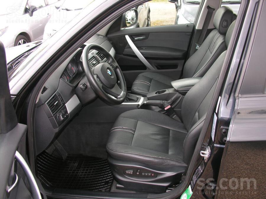 Black BMW X3 2010 in Riga, with an engine capacity of 2.00 L and mileage of 0 thousand km for 6550 €, photo 10 on AUTOMOTO.COM.LV