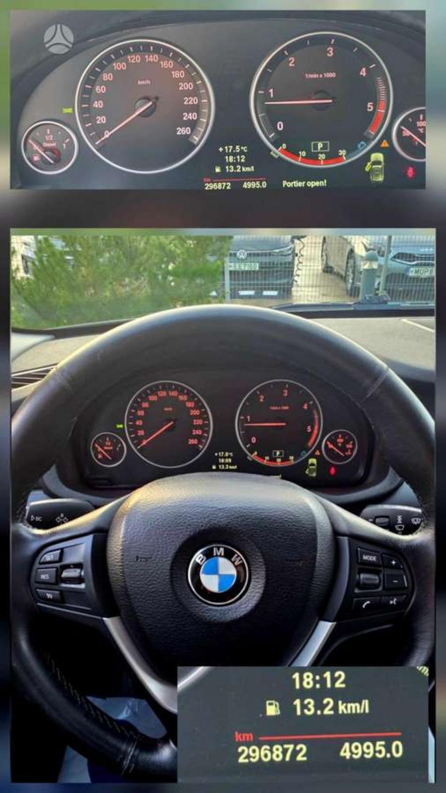 Black BMW X3 2010 in Siauliai, with an engine capacity of 2.00 L and mileage of 296 thousand km for 8300 €, photo 16 on AUTOMOTO.COM.LV