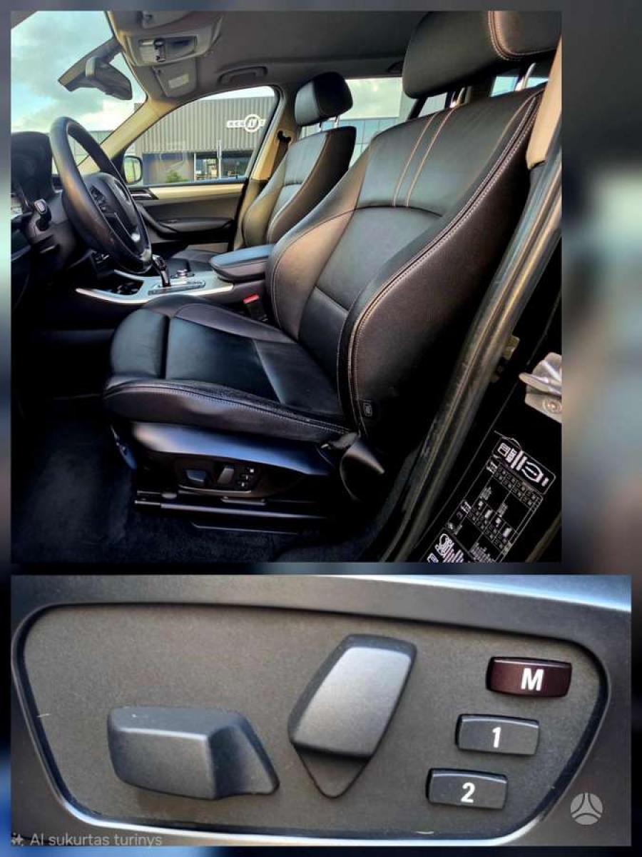 Black BMW X3 2010 in Siauliai, with an engine capacity of 2.00 L and mileage of 296 thousand km for 8300 €, photo 25 on AUTOMOTO.COM.LV