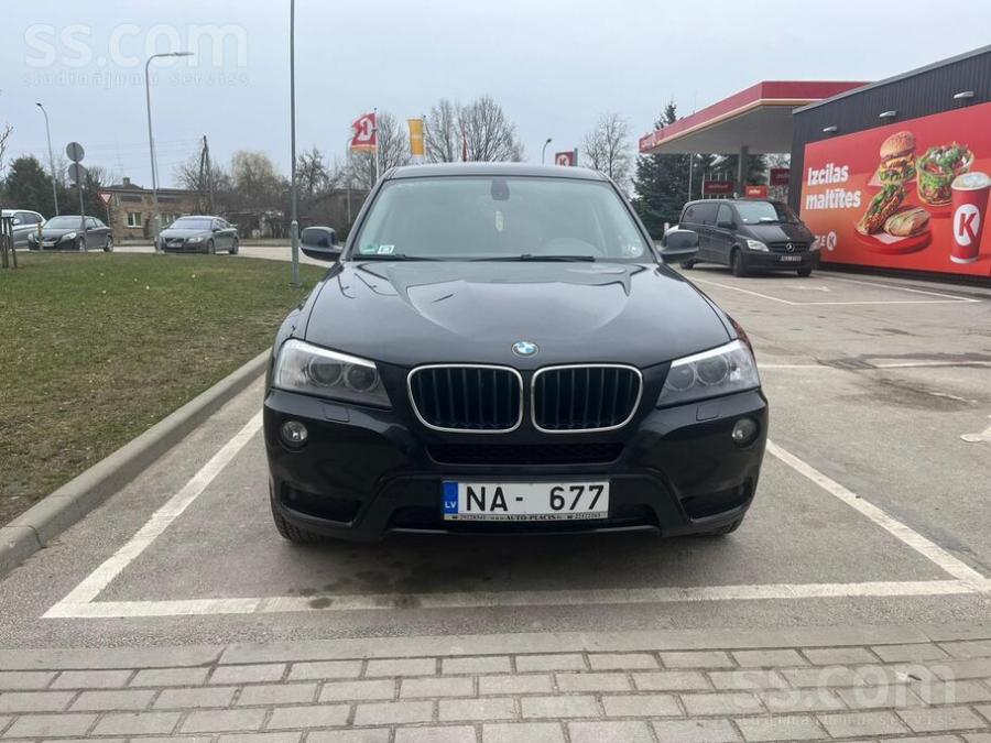 Melns BMW X3 2011 Jelgava, ar dzinēja tilpumu 2.00 L un nobraukumu 225 tūkst. km par 7800 €, foto 2 vietnē AUTOMOTO.COM.LV