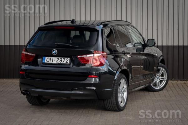 Black BMW X3 2011 in Talsi, with an engine capacity of 3.00 L and mileage of 287 thousand km for 12990 €, photo 7 on AUTOMOTO.COM.LV
