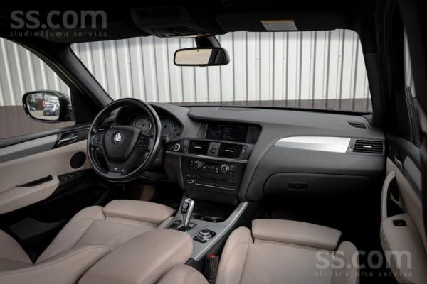 Black BMW X3 2011 in Talsi, with an engine capacity of 3.00 L and mileage of 287 thousand km for 12990 €, photo 8 on AUTOMOTO.COM.LV