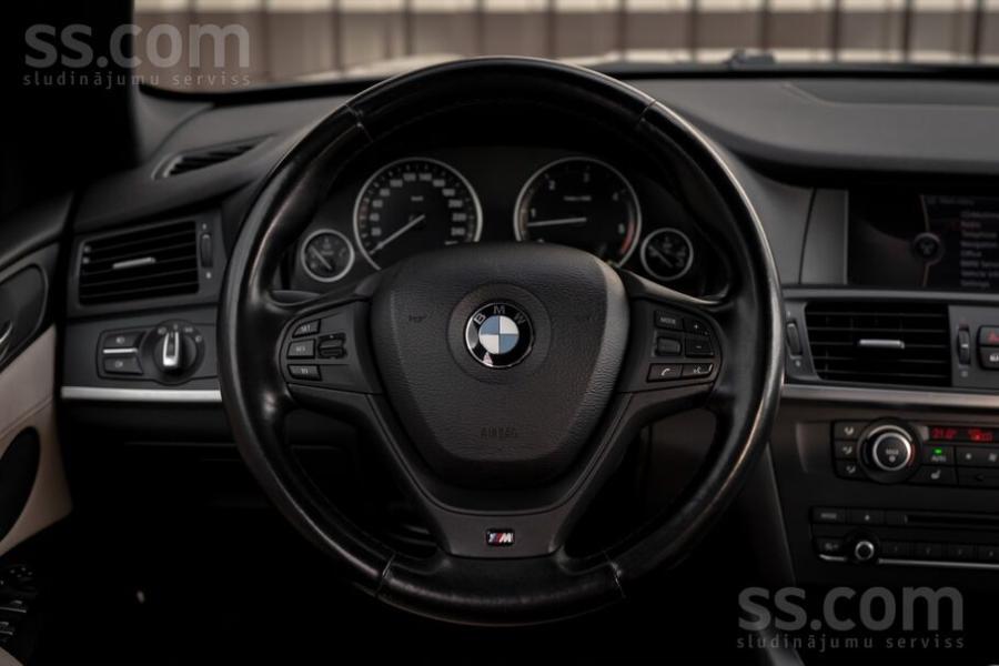 Black BMW X3 2011 in Talsi, with an engine capacity of 3.00 L and mileage of 287 thousand km for 12990 €, photo 18 on AUTOMOTO.COM.LV