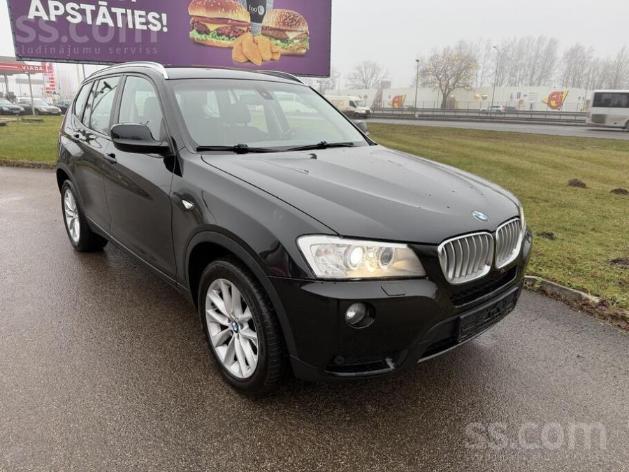 Black BMW X3 2011 in Riga, with an engine capacity of 3.00 L and mileage of 249 thousand km for 7990 €, photo 1 on AUTOMOTO.COM.LV