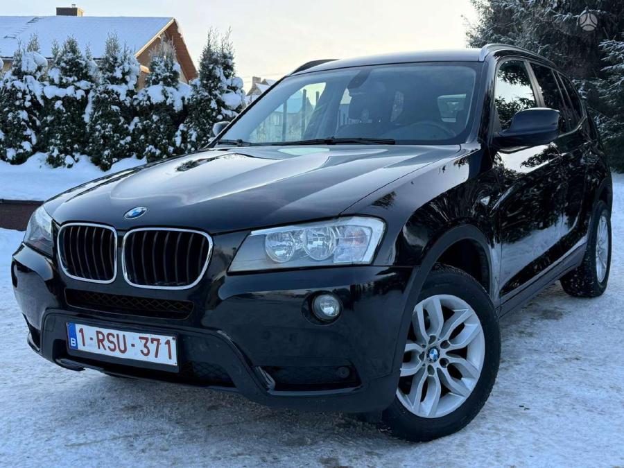 Melns BMW X3 2011 Utena, ar dzinēja tilpumu 2.00 L un nobraukumu 265 tūkst. km par 7950 €, foto 3 vietnē AUTOMOTO.COM.LV